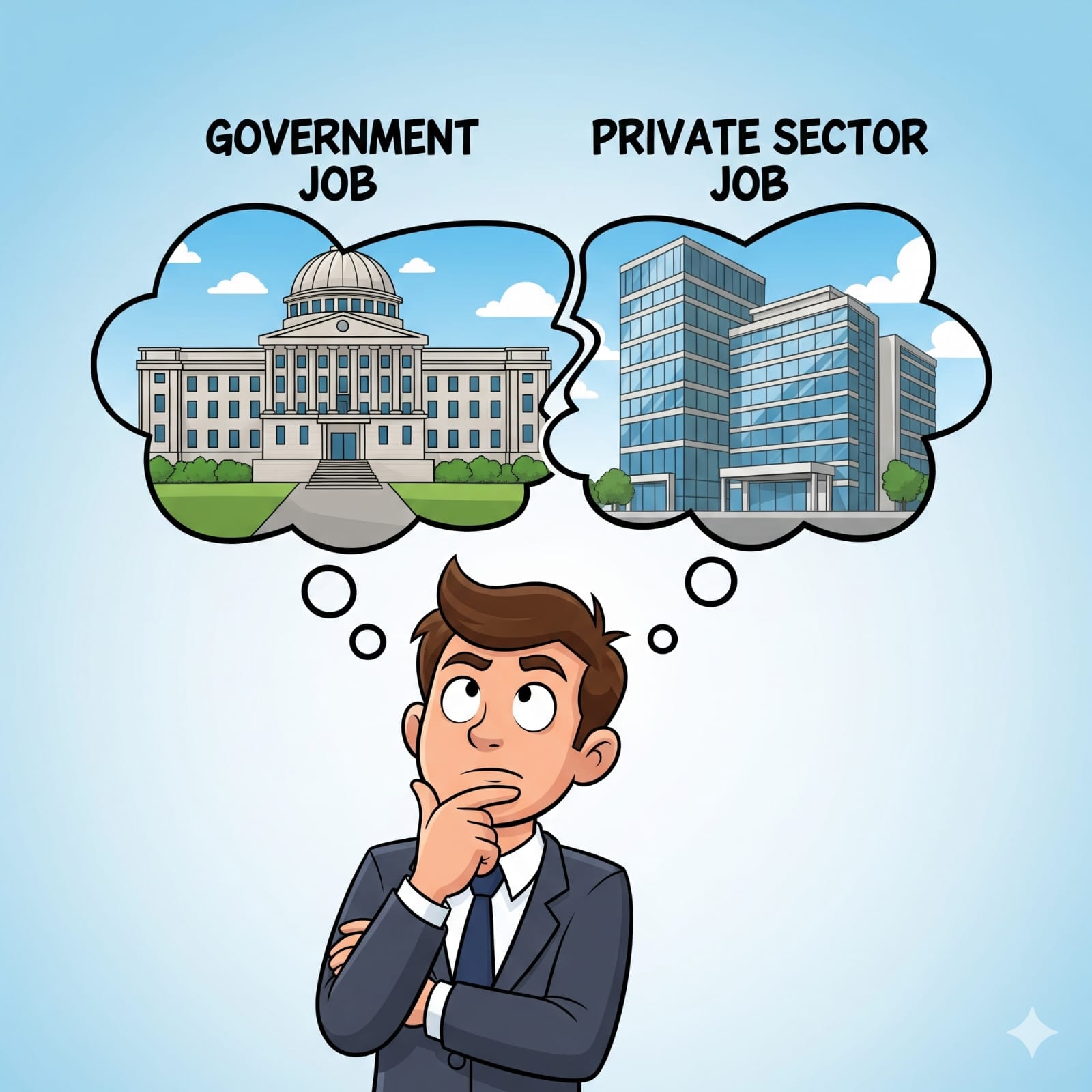 Government and Private Job Paths:
